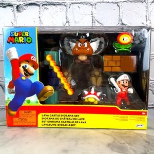 Nintendo | Toys | Super Mario Lava Castle Diorama Set New Kids Toys ...